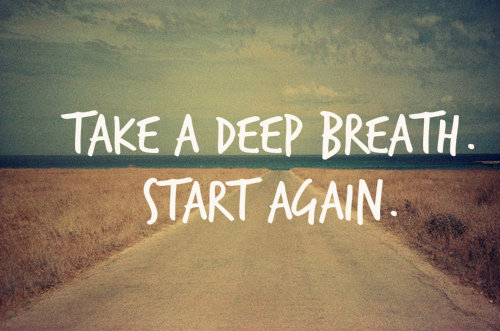 Starting Again | friarmusings